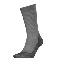 Head Damen Socken "Head HIKING COOL CREW 1P", Gr. 43, grau, Materialmix, unifarben mit Farbeinsatz, Socken, mit verstärktem Waden-Bereich