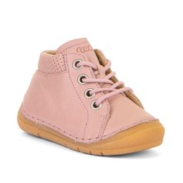froddo Baby Lauflernschuh "Paix Up Laces", Gr. 23, rosa, Glattleder, unifarben, Schuhe, Freizeitschuh, Babyschuh, Schn&uuml;rschuh mit Lederfutter