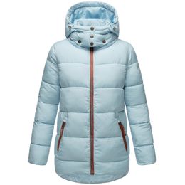 Navahoo Damen Winterjacke "Wattew&ouml;lkchen", blau, Basic, Gr. XS, Obermaterial: 100% Polyester (recycelt), Futter: 100% Polyester (recycelt),