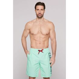 CAMP DAVID Herren Badeshortssea mint, Gr. XXXL, bedruckt, Polyamid, Badehosen, mit Logo Schriftzug