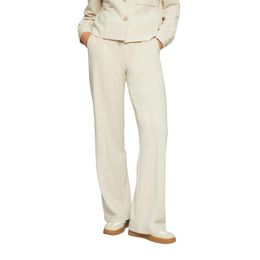 s.Oliver Damen Jerseyhose, beige, Gr. 40, unifarben, Jersey, Obermaterial: 74% Polyester, 22% Viskose, 4% Elasthan. Futter: 100% Polyester, Hosen,