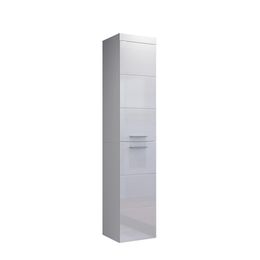 TRENDTEAM Hochschrank 'Devon' wei&szlig; Hochglanz 35 x 170 x 33 cm