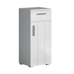 TRENDTEAM Standschrank 'Wons' wei&szlig; Hochglanz 37 x 83 x 31 cm