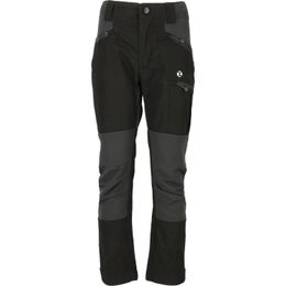 ZIGZAG Jungen Cargohose "Bono", schwarz, Gr. 104, mehrfarbig, 93% Polyester, 7% Elasthan, Hosen, mit atmungsaktiver Eigenschaft