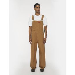 Dickies Damen Arbeitsoverall "Dickies Workwear Bib CLASSIC BIB OVERALLS"rinsed braun, Gr. 44, Obermaterial: 100% Baumwolle, Overalls