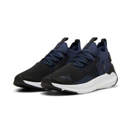 Puma Herren Laufschuh "SOFTRIDE SYMMETRY FUZION", Gr. 42, schwarz, Textil, Schuhe
