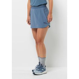 Jack Wolfskin Damen Skort "PRELIGHT CHILL SKORT W", blau, Gr. XL, 1. OBERSTOFF: 84% POLYAMID, 16% ELASTHAN; 2. OBERSTOFF: 85% POLYAMID, 15% ELASTHAN;