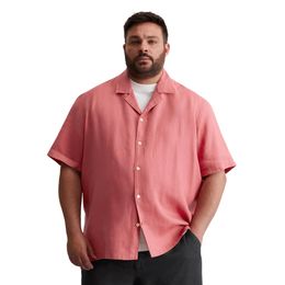 Marc O'Polo MARC O'POLO Herren Kurzarmhemd "aus reinem Leinen", pink, Gr. 4XL, unifarben, Obermaterial: 100% Leinen, Hemden