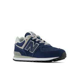 New Balance Kinder Sneaker "PC574", Gr. 33,5, blau, Leder, Textil, Schuhe