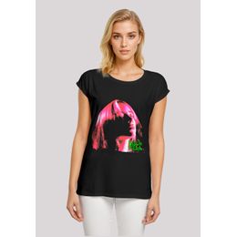 F4NT4STIC Damen T-Shirt "Billie Eilish Pink Face", schwarz, Gr. M, Obermaterial: 100% Baumwolle, Shirts, Premium Qualit&auml;t