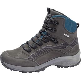 Waldl&auml;ufer WALDL&Auml;UFER Damen Trekkingschuh "H-EMMA", Gr. 5, grau, Nubukleder, Textil, Veloursleder, kontrastfarbene Details, Schuhe, Outdoor, Schn&uuml;rschuh,