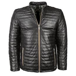 Maze Herren Lederjacke "Alaska", schwarz, Gr. S, Obermaterial: 100% Lammleder; Innenfutter: 100% Polyester; Wattierung 100% Polyester, Jacken