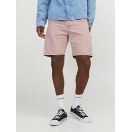Jack & Jones JACK & JONES Herren Shorts "JJITONY JJCARPENTER SHORTS SBD 316 SN", rosa, Basic, Gr. S, unifarben, Denim/Jeans, Obermaterial: 100% Baumwolle, Hosen