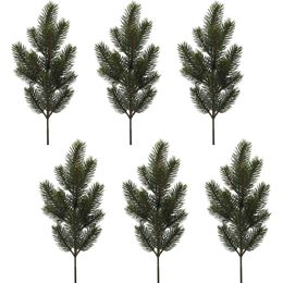 Winterliche Kunstpflanze Creativ green "Weihnachtsdeko", grün, H:50cm, Kunststoff, Kunstpflanzen, Zweig, 6 Stück im Set