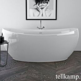 Tellkamp Spirit freistehende Oval-Badewanne, 0100-283-0B-A/CR,