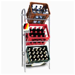 Karat Flaschenkastenst&auml;nder Rocket Grau 49,5 x 32,5 x 115,5 cm