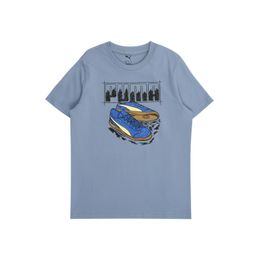 Puma T-Shirt Jungen Gr&ouml;&szlig;e 140 royalblau / taubenblau / senf / schwarz