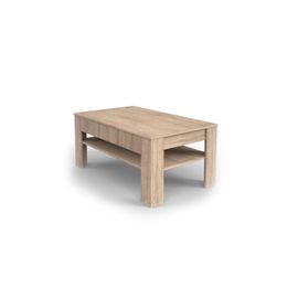 VICCO Couchtisch mit Schublade Beistelltisch Kaffeetisch 92,2 x 60 cm Sonoma