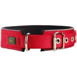 Hunter Halsband Neopren Reflect rot/ schwarz 65 cm