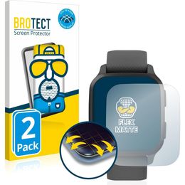 BROTECT Full-Cover Displayschutz Matt, Smartwatch Schutzfolie, Grau