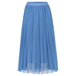 BETTY & CO BETTY & CO Midirock mit Plissee in Blau | Gr.: 42