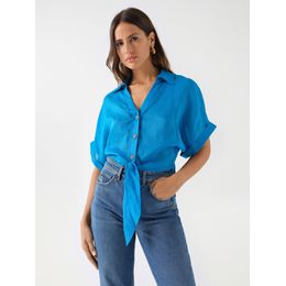 Salsa Jeans Bluse Damen Gr&ouml;&szlig;e XS blau