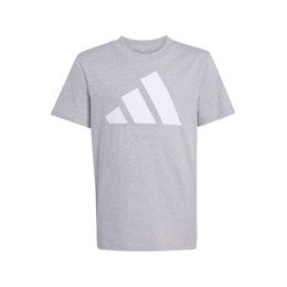 adidas Sportswear Performance Shirt 'Essential' boy size 176 mottled grey / White