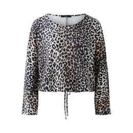 Oui Bluse Damen Größe XL camel / schwarz / weiß