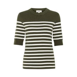 Soaked in Luxury Sweater 'Spina' female size M Dark green / White