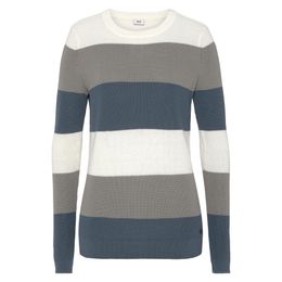 H.I.S. H.I.S Pullover Damen Gr&ouml;&szlig;e XS taubenblau / grau / wei&szlig;