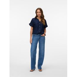 V&eacute;ro Moda VERO MODA Bluse 'VMBUMPY' Damen Gr&ouml;&szlig;e S navy
