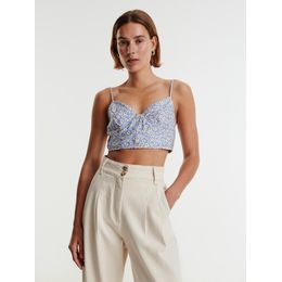EDITED Top 'Ennie' Damen Gr&ouml;&szlig;e M beige / blau / petrol