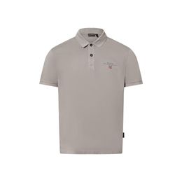 Napapijri Poloshirt 'Elbas' Herren Größe S hellgrau / schwarz