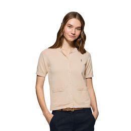 Polo Club Knit Cardigan female Beige size XXL