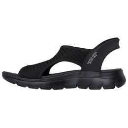 Skechers Sandale Damen Größe 38 hellgrau / schwarz