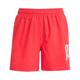 adidas Sportswear Sportbadeshorts 'Essentials' Jungen Gr&ouml;&szlig;e 164 rot / wei&szlig;