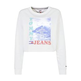 Tommy Jeans Sweatshirt 'Wave' Damen Größe XS blau / mint / rot / weiß