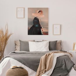 Bilderwelten Leinwandbild originell Vintage Kunstdruck orange - Farbzensur II - Lustig XXL Wohnzimmer Schlafzimmer