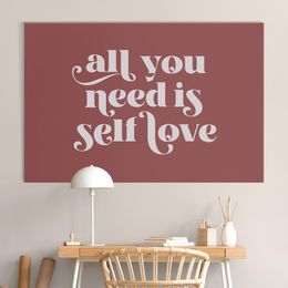 Bilderwelten Akustikbild Selbstliebe - Spruch