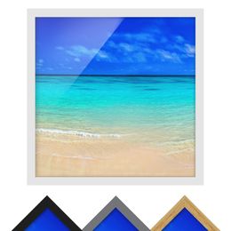 Bilderwelten Bild mit Rahmen - Quadrat Paradise Beach I