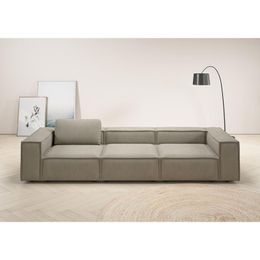 Places of Style 3, 5-Sitzer »Watertown, modernes Big-Sofa XXL, 336 cm Breite, auch in Feincord« Riesiges Designersofa mit viel Platz & weichen...