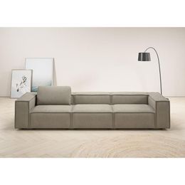 Places of Style 3, 5-Sitzer »Watertown, modernes Big-Sofa XXL, 336 cm Breite, auch in Feincord« Riesiges Designersofa mit viel Platz & weichen...