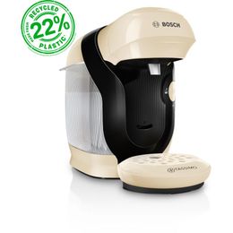 TASSIMO Kapselmaschine »style friendly TAS117E, über 70 Getränke, platzsparend« geeignet für alle Tassen, Wassertank 0, 7 L, creme/schwarz Crema
