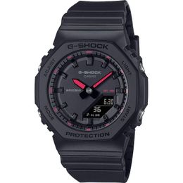 Casio G-SHOCK Chronograph Quarzuhr, Armbanduhr, Damenuhr, Herrenuhr, analog, digital schwarz-schwarz Trendiger Chronograph