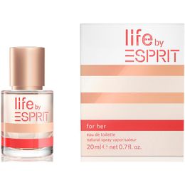 Esprit Eau de Toilette »Life Woman« Blumig-fruchtiger Duft mit Jasmin, Birne, Rose, Ylang-Ylang & Vanille. bunt Damenduft
