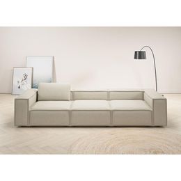 Places of Style 3, 5-Sitzer »Watertown, modernes Big-Sofa XXL, 336 cm Breite, auch in Feincord« Riesiges Designersofa mit viel Platz & weichen...