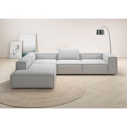 Places of Style Ecksofa »Watertown moderne L-Form« Breite 311 cm grey