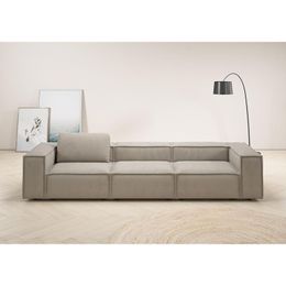 Places of Style 3, 5-Sitzer »Watertown, modernes Big-Sofa XXL, 336 cm Breite, auch in Feincord« Riesiges Designersofa mit viel Platz & weichen...