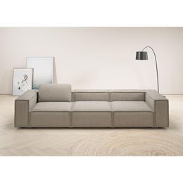 Places of Style 3, 5-Sitzer »Watertown, modernes Big-Sofa XXL, 336 cm Breite, auch in Feincord« Riesiges Designersofa mit viel Platz & weichen...