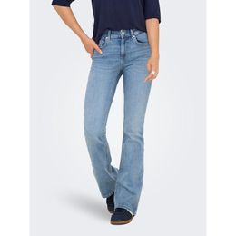 Only Bootcut-Jeans »ONLBLUSH MID WAIST FLARED DNM« Light Blue Denim L (40) - Länge 30 Länge 30 L (40) Jeans von Only